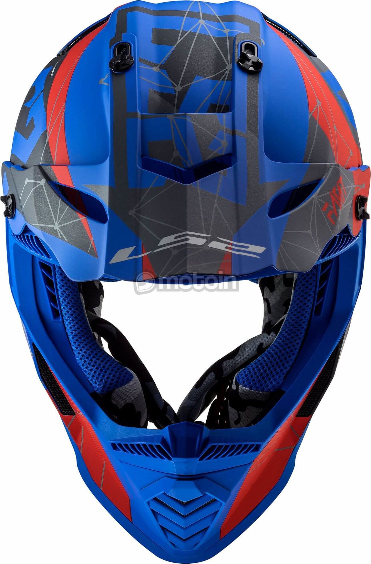 Capacete LS2 MX437 Fast Evo Alpha Matt Blue - Só Capacetes